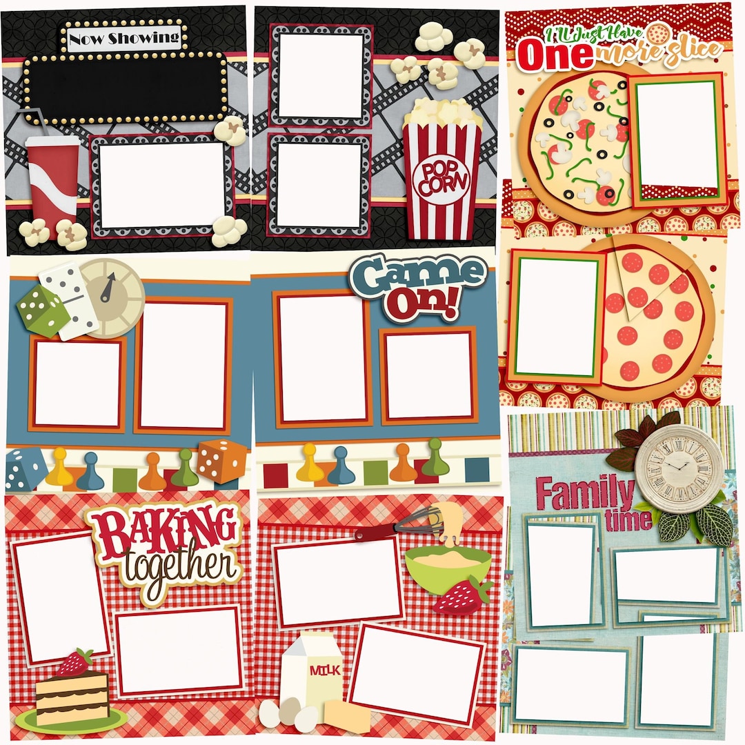 Family Night - EZ Digital Quick Page Bundle - Digital Scrapbooking ...