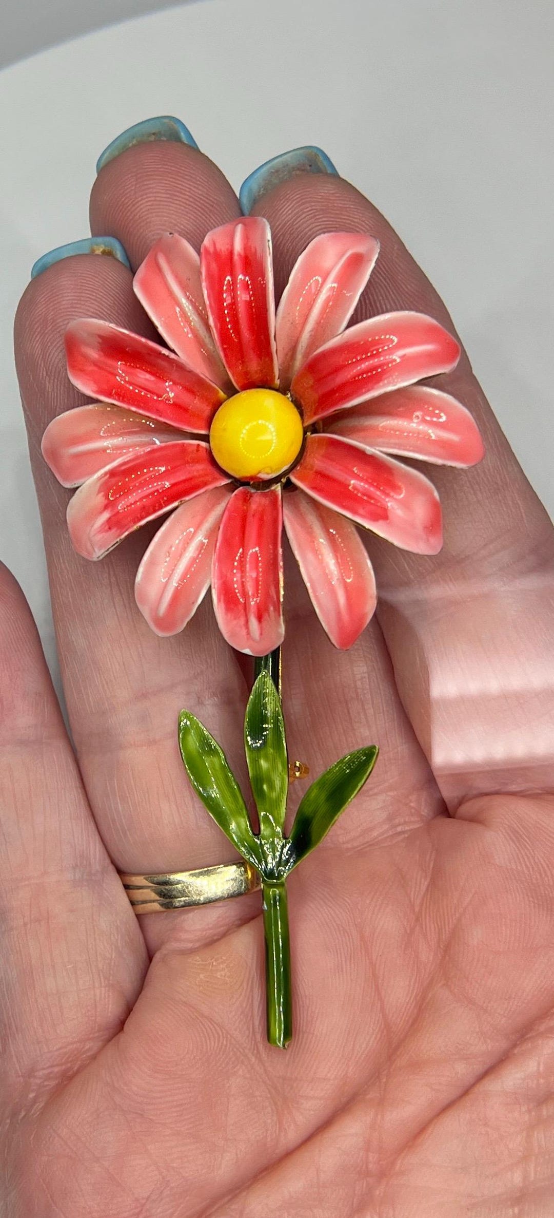 Vintage Original by Robert Pink Flower Brooch 1960s - Etsy