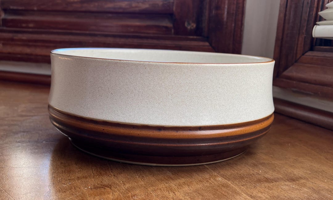 Vintage Denby Potters Wheel Large Serving Bowl Red Rust - Etsy