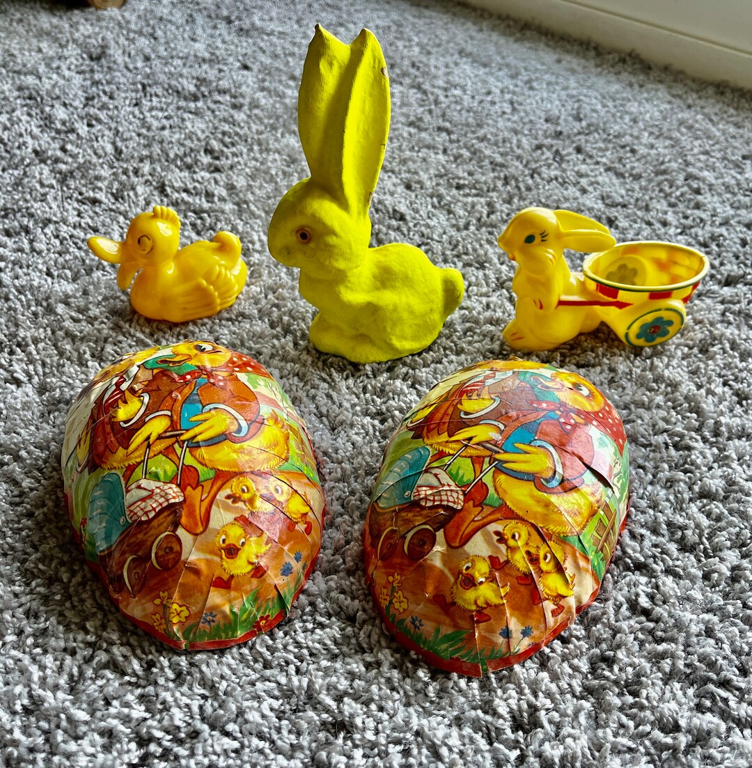 Vintage Easter Collection! Set of 5 Items - Etsy
