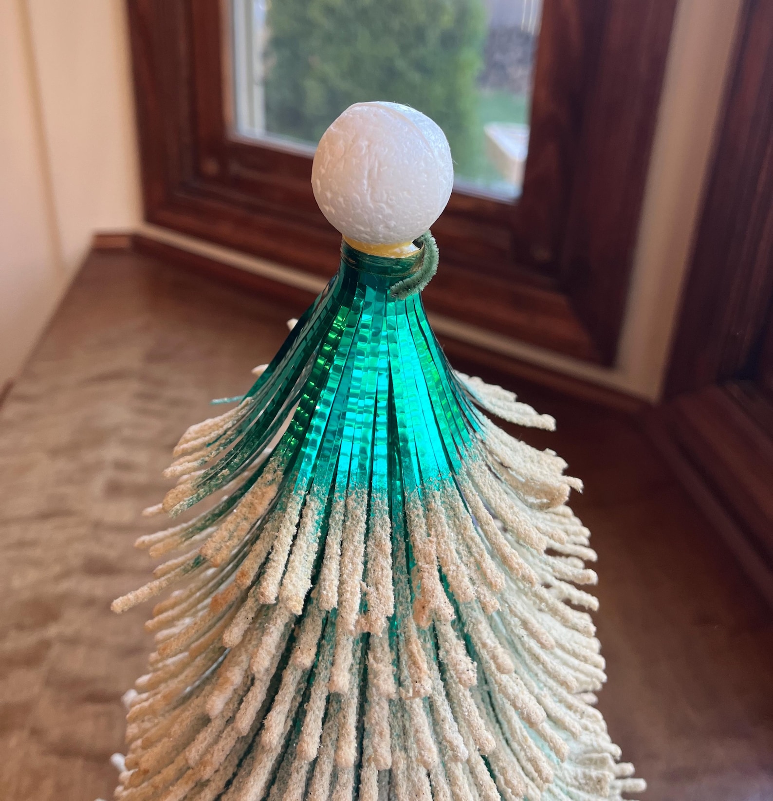 Vintage Christmas Tinsel Eyelash Tree MCM 1960s Green - Etsy