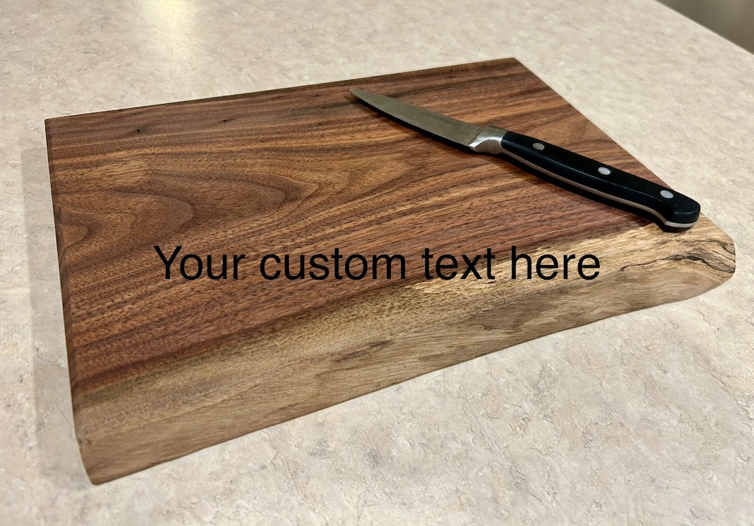Customizable Solid Black Walnut Cutting Board - Etsy