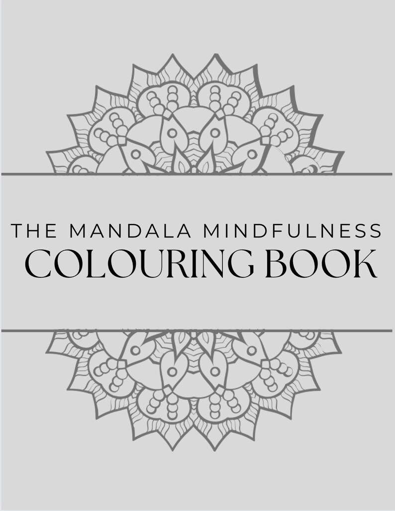 Mandala Coloring Book Printable – Digital Download for Relaxation ...
