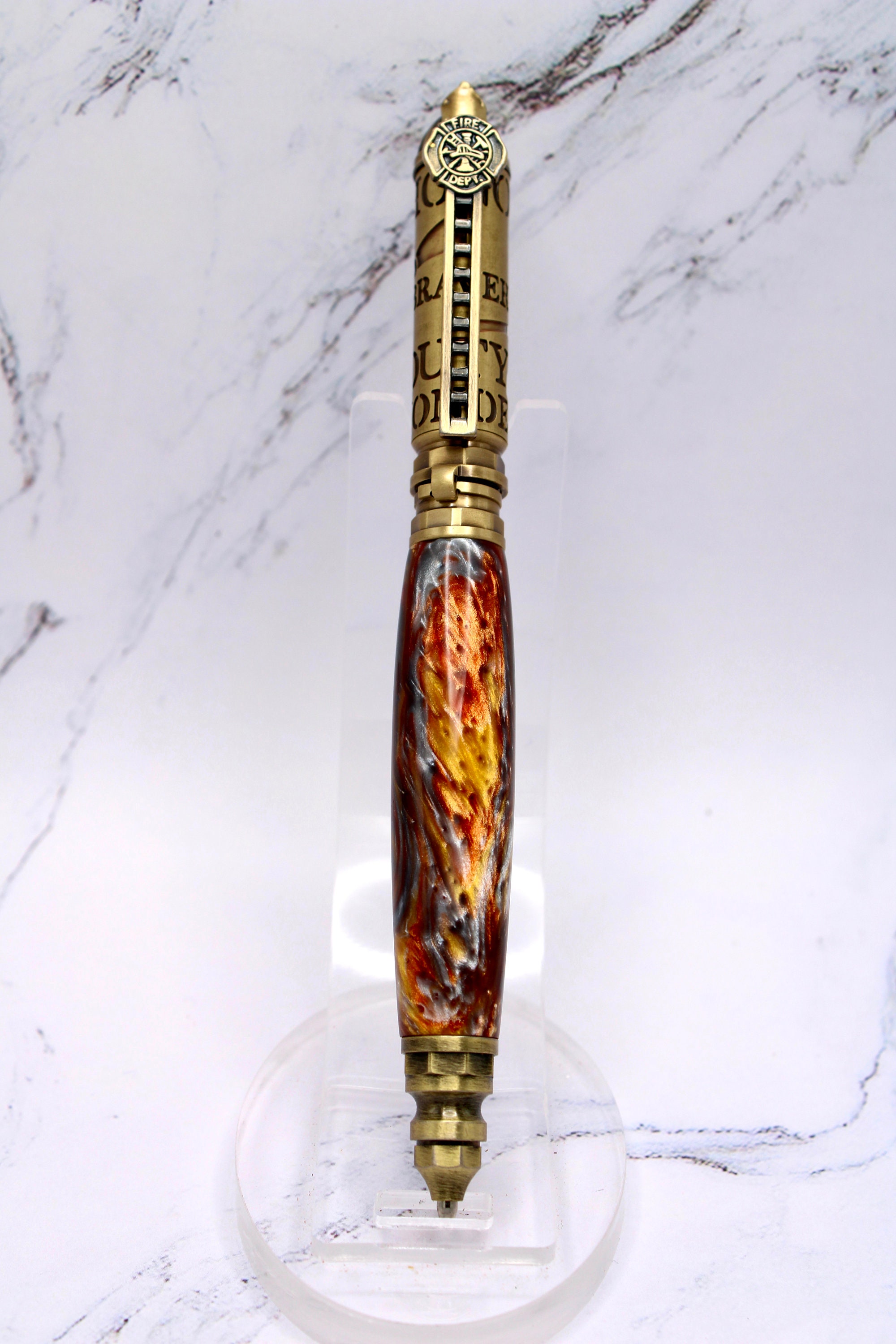 Firefighter "push and Lock" Pen - Etsy