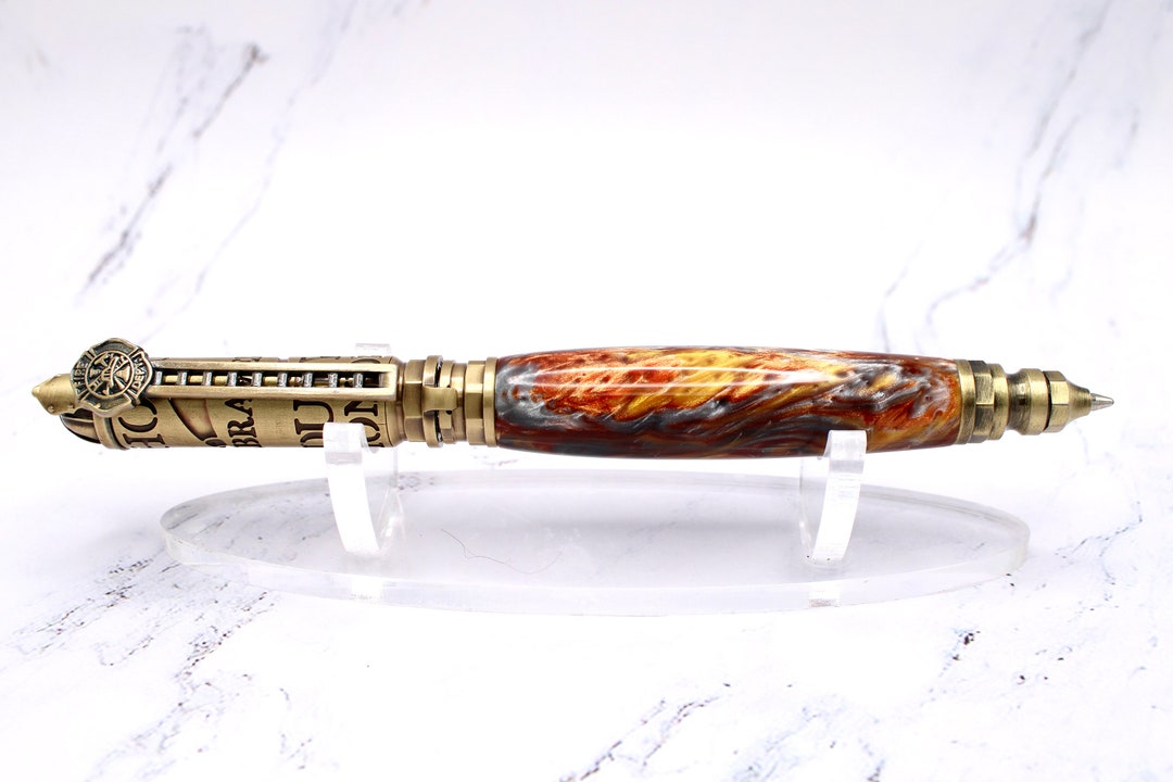 Firefighter "push and Lock" Pen - Etsy