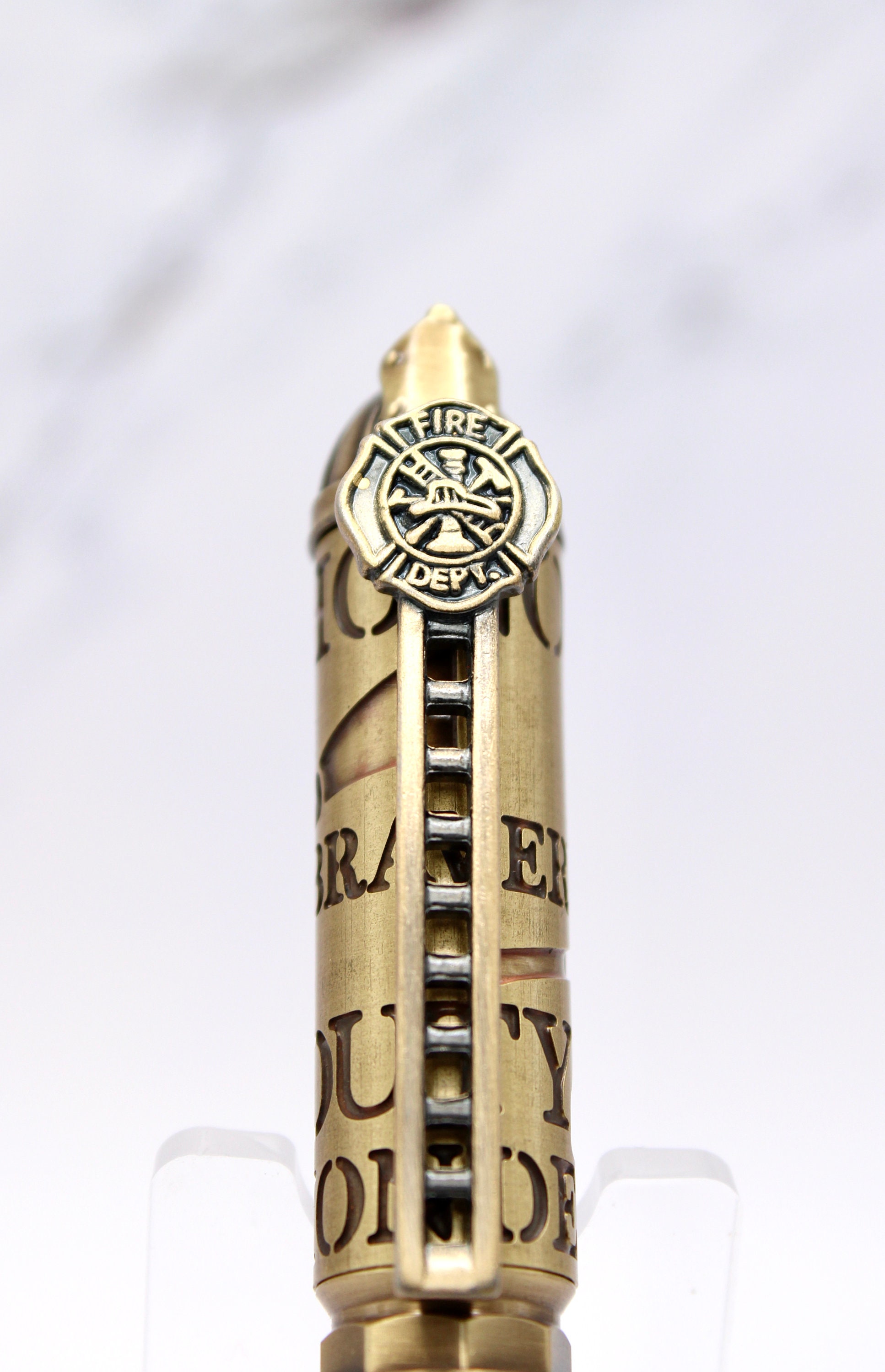 Firefighter "push and Lock" Pen - Etsy