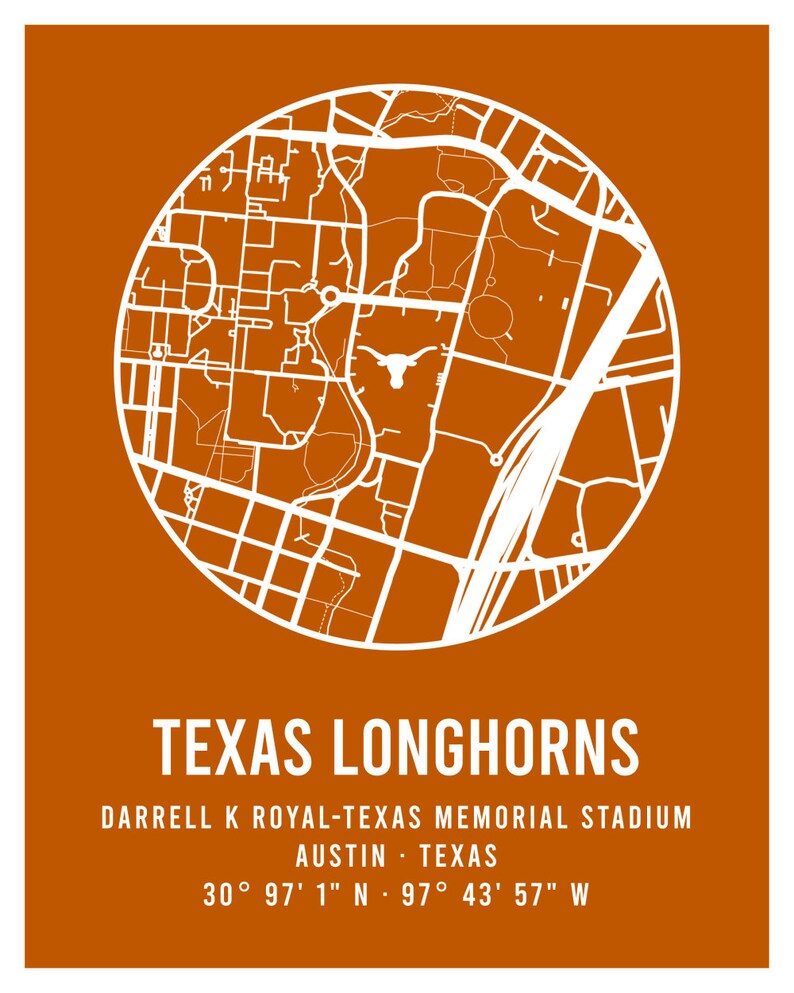 Modern University of Texas at Austin Longhorns Darrell K Royal-texas ...
