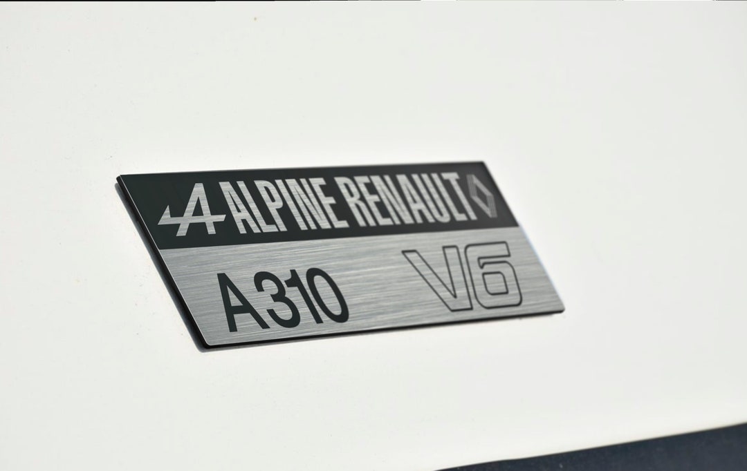 Renault Alpine A310 V6 Make and Model Plate - Etsy UK