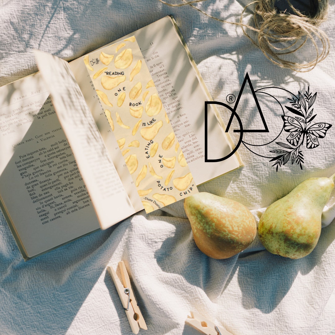 Digital Printable Quotes, Witty Potato Chips Bookmark, Downloadable ...