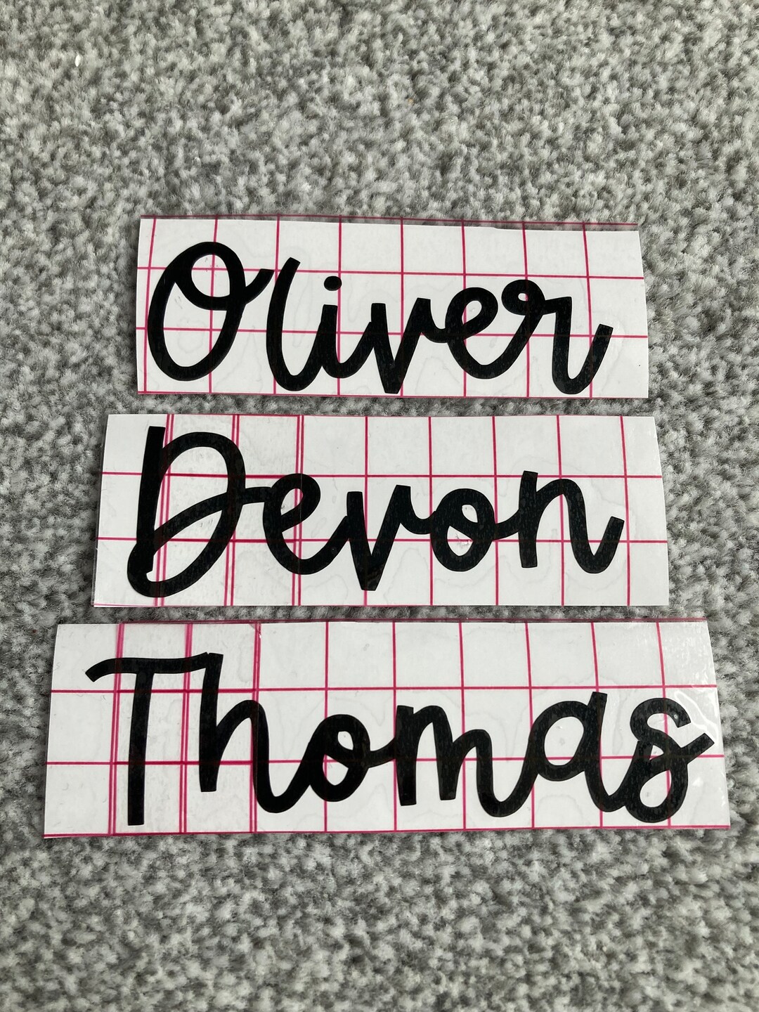 Personalised Vinyl Name Stickers / Decals - Etsy