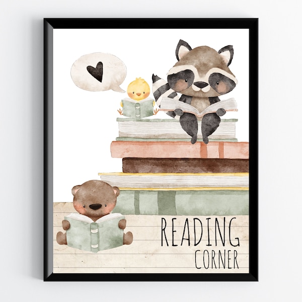 Reading Corner Sign - Etsy
