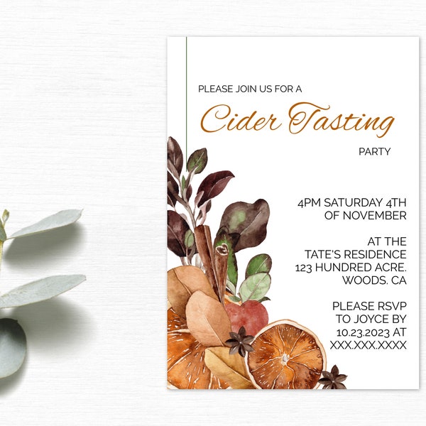 Fall Gathering Invitation - Etsy