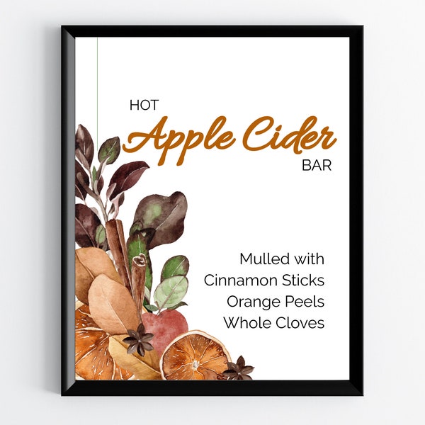 Apple Cider Bar Sign - Etsy