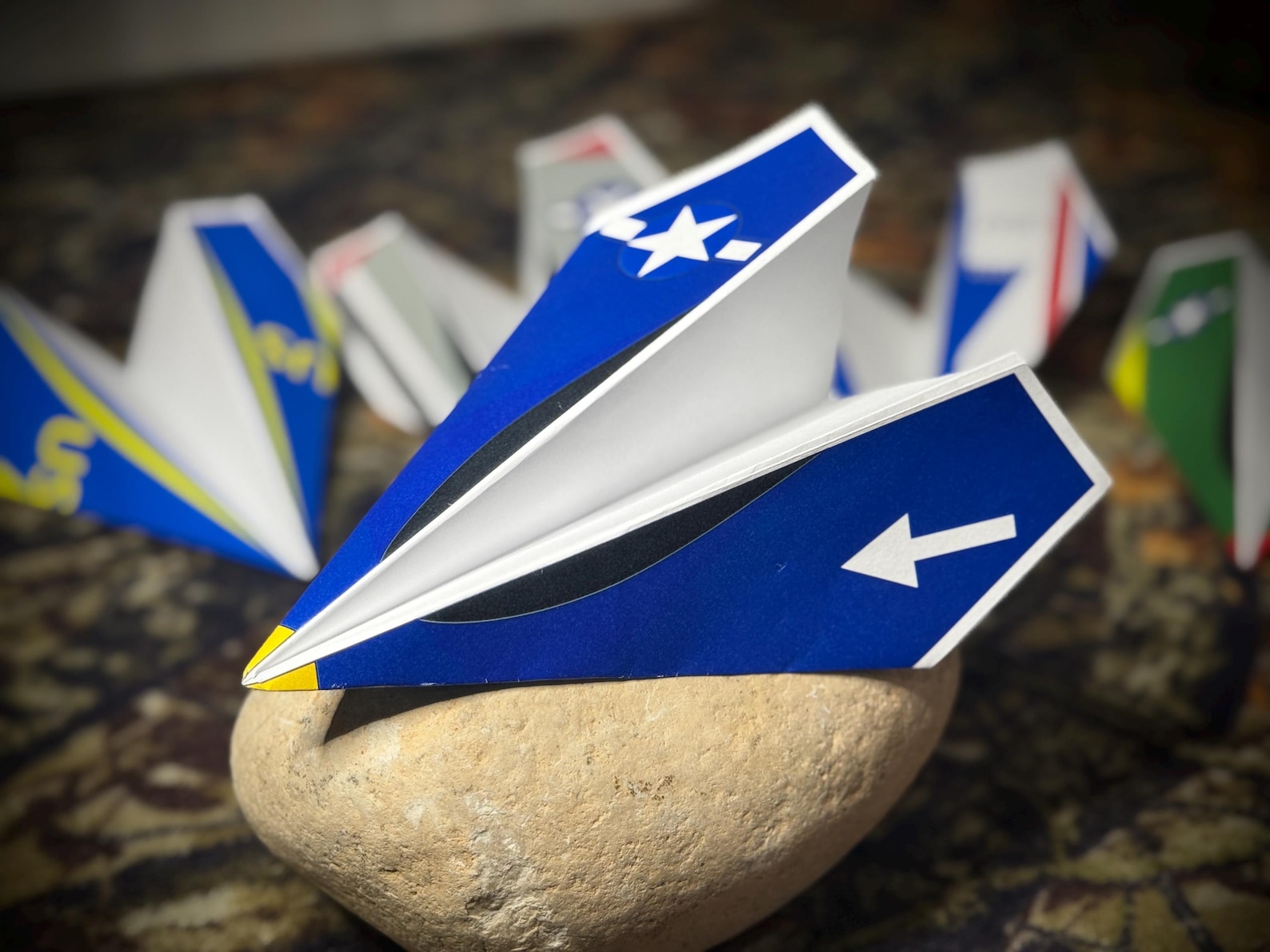 Jet Fighter Paper Airplanes – Printable Templates – 5 Military Jet ...