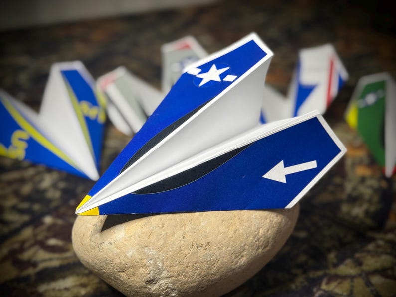 Jet Fighter Paper Airplanes – Printable Templates – 5 Military Jet ...