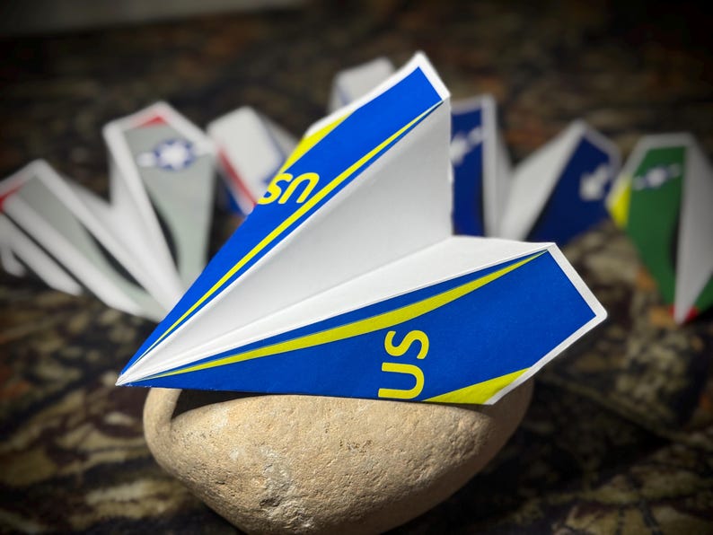 Jet Fighter Paper Airplanes – Printable Templates – 5 Military Jet ...
