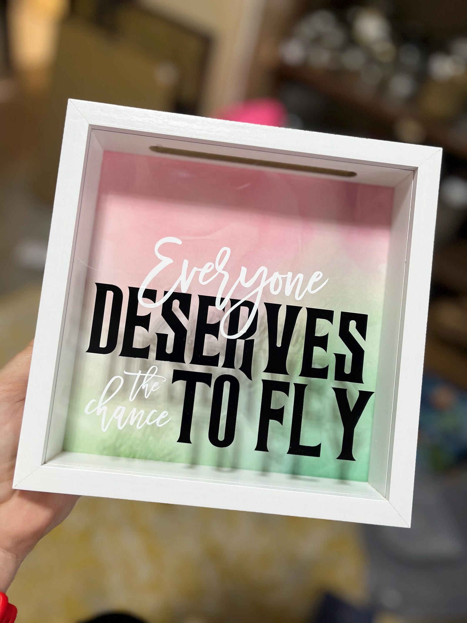 One-of-a-kind Shadow Box Bank, Personalized and Custom Ticket Keepsake ...