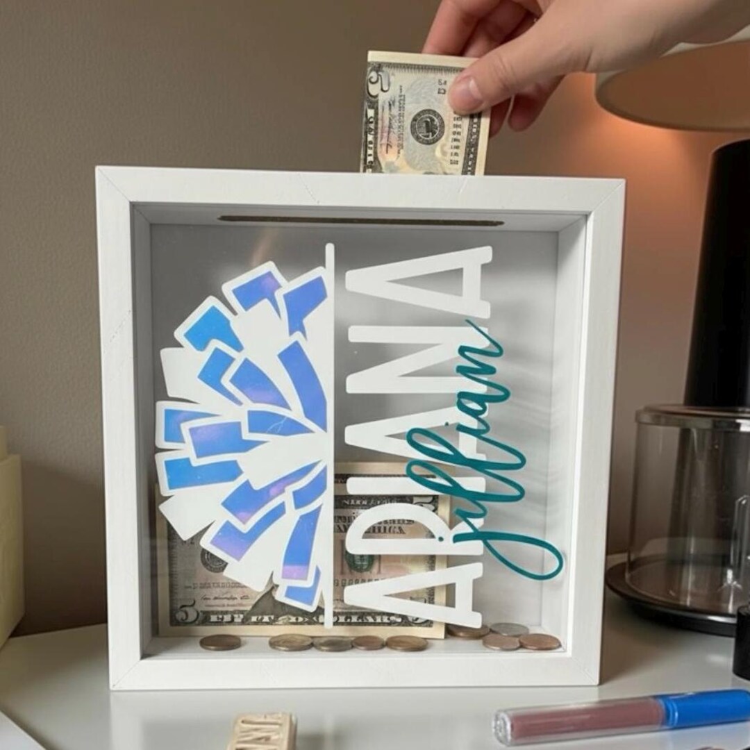 Personalized Shadow Box Bank – Custom Keepsake Gift for Kids, Teens ...