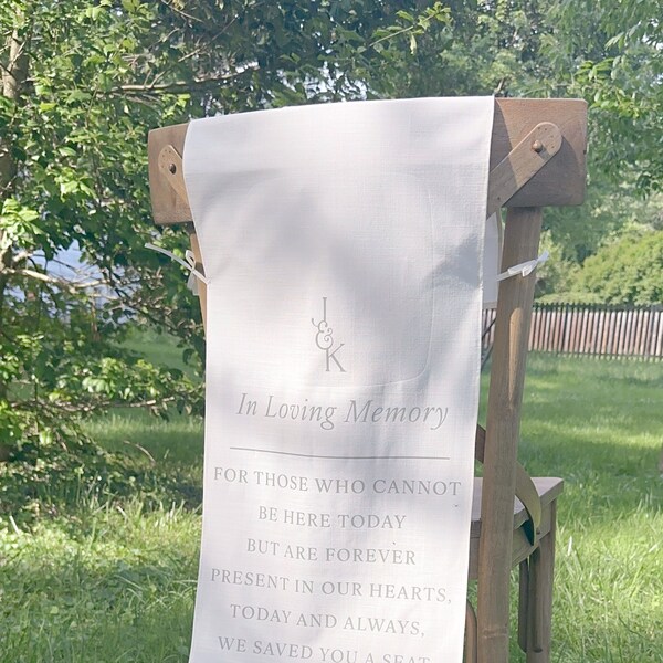 Memorial Chair Sign - Etsy