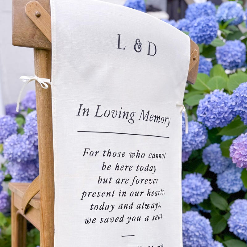 In Memoriam Sign - Etsy