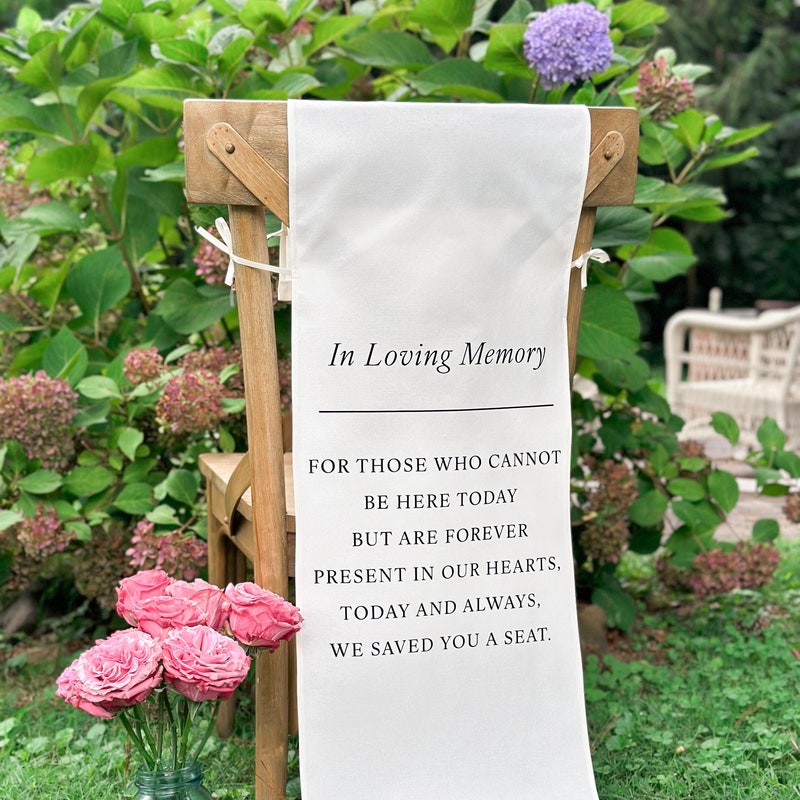 Memorial Chair Sign - Etsy