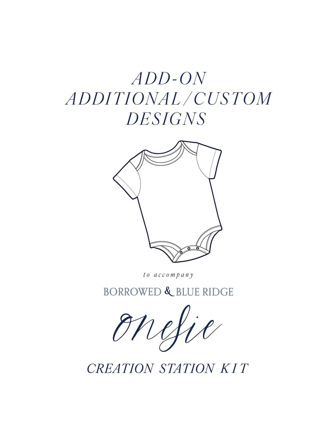 Add-on Additional/custom Designs - Onesie® Making Kit - Etsy