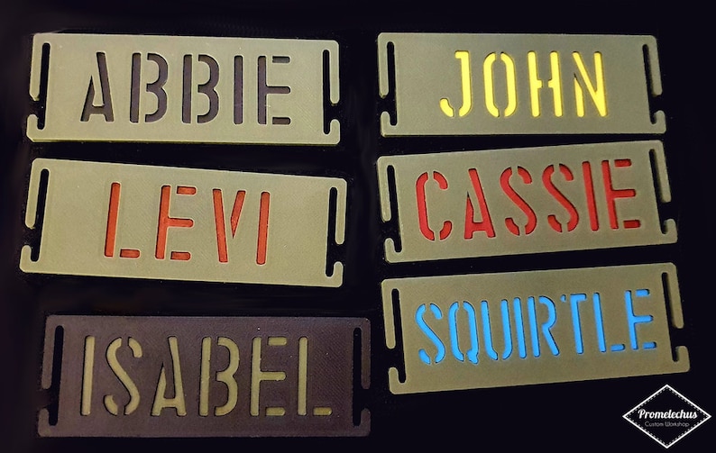 Custom Tactical Molle Name Tag - Choose Your Own Colors! - Etsy