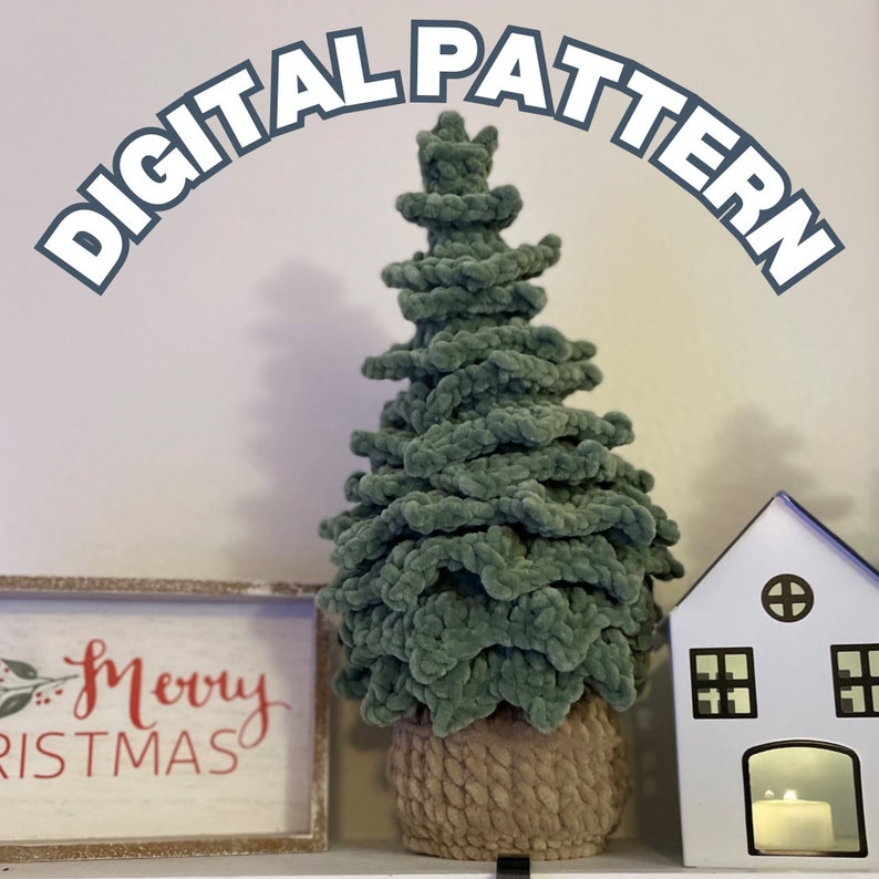 Large Mantle Christmas Tree Crochet Pattern, No Sew Amigurumi (PDF ...