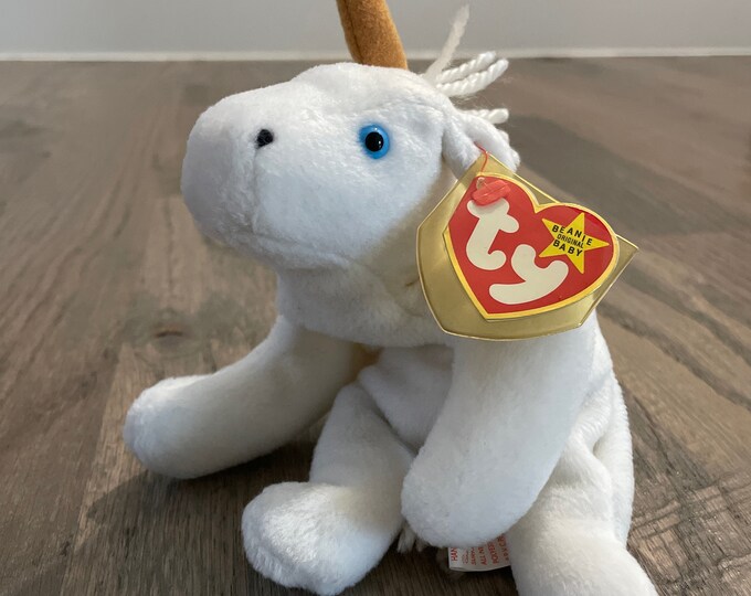 Mystic the Unicorn | Extremely Rare TAN Horn | Ty Beanie Baby | MINT ...
