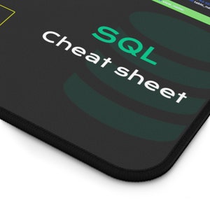 SQL Cheat Sheet Desk Mat for Database Administrators, Analysts, and ...