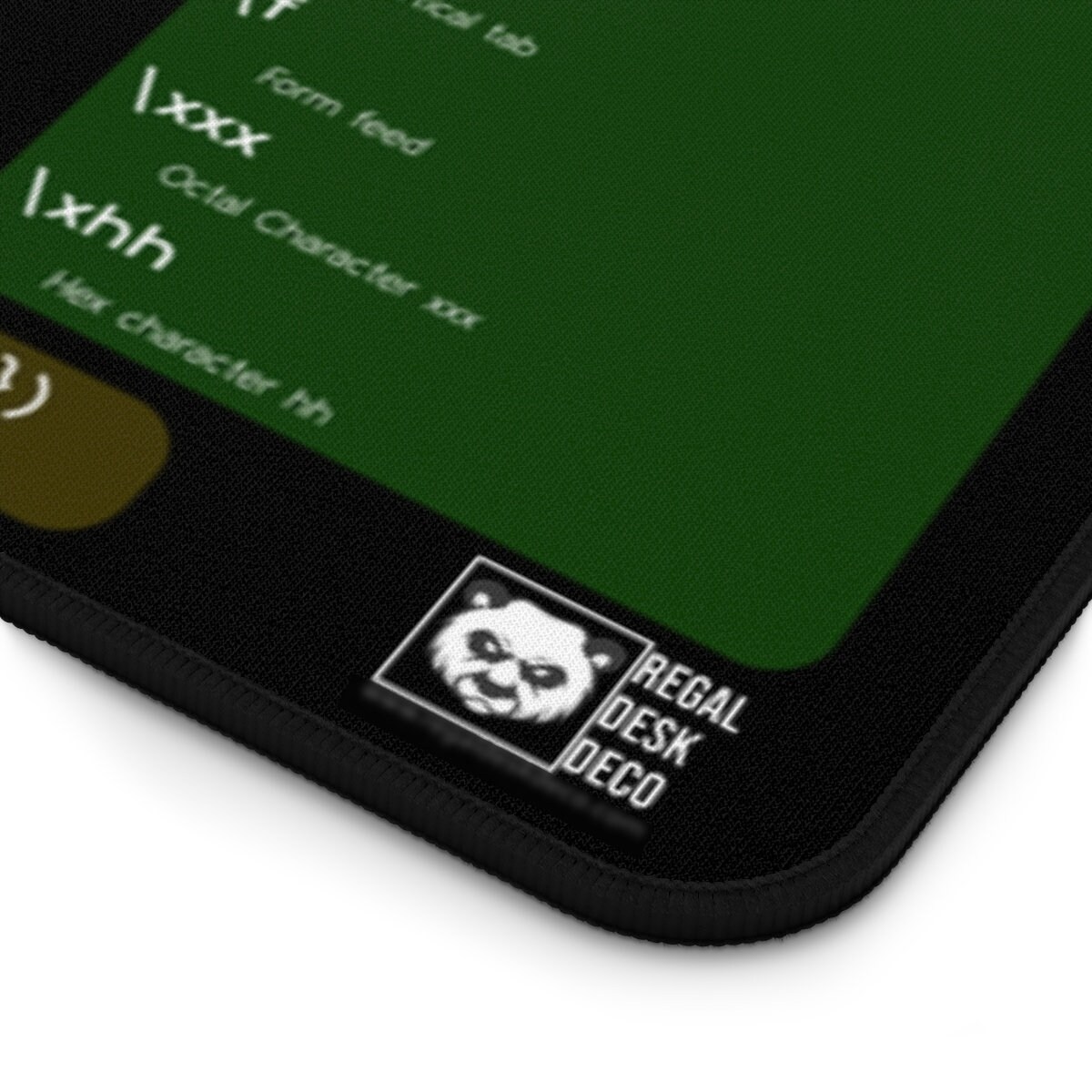 Comprehensive Regex Cheatsheet Desk Mat For Programmers Durable And Non Slip Coding Reference