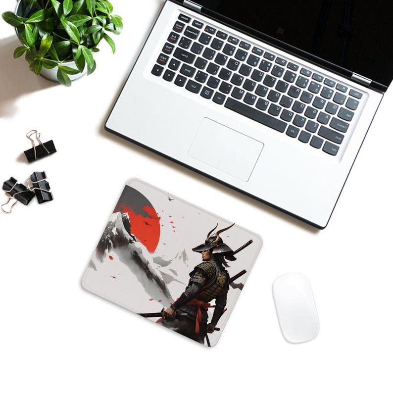 Japanese Samurai Desk Mat: XL Gaming Mouse Pad With RGB - Etsy