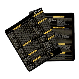 Linux Cheat Sheet Desk Mat: Shortcuts Keyboard Pad for Engineers ...