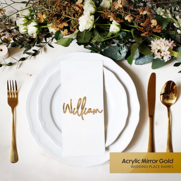 Wood Name Place Setting - Etsy