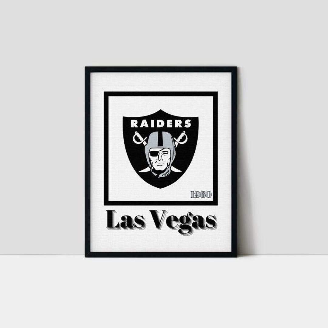 Las Vegas Football Art Print | Raiders Wall Art | Minimalist | Trendy ...
