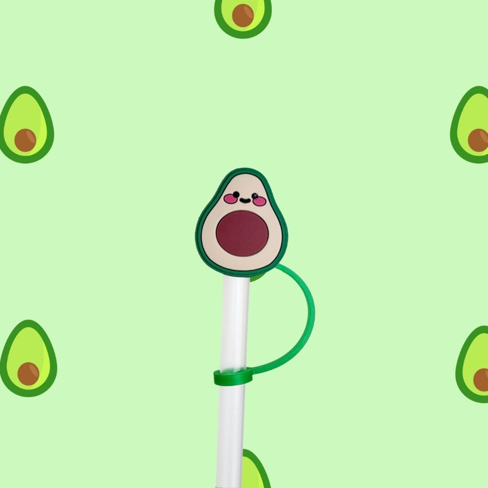 Avocado Straw Toppers Straw Charms Stanley Cup Straw Covers - Etsy
