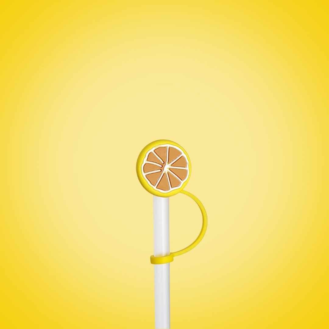 Lemon Straw Toppers Straws Charms Stanley Cup Straw Covers - Etsy