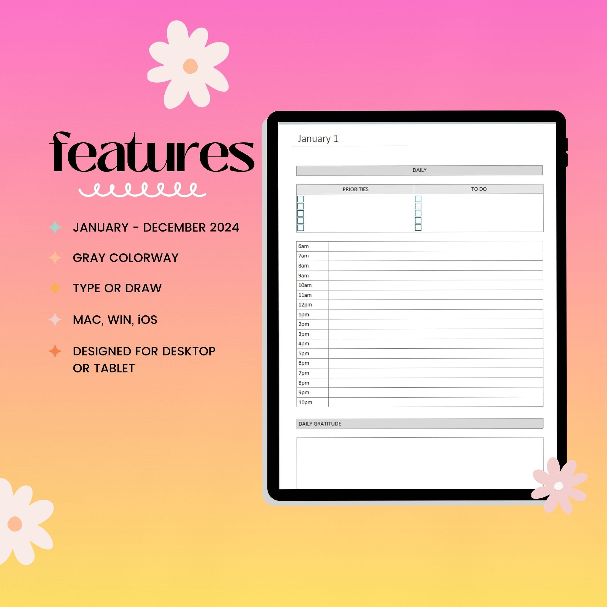 2024 Onenote Planner 2024 Onenote Digital Planner Gray Etsy Australia