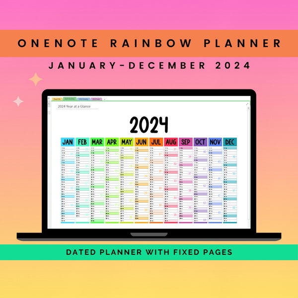 Onenote Digital Planner - Etsy