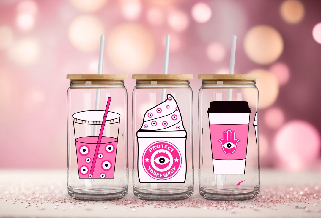 Evil Eye Glass Cup | 16 Oz Glass| Evil Eye Gift| Evil Eye Libby Cup| Evil Eye Gifts for Women ...