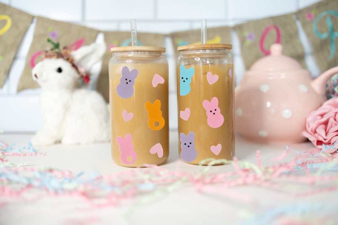 Easter Marshmallow Beer Can Glass Easter Coffee Cup Easter Peeps Coffee ...
