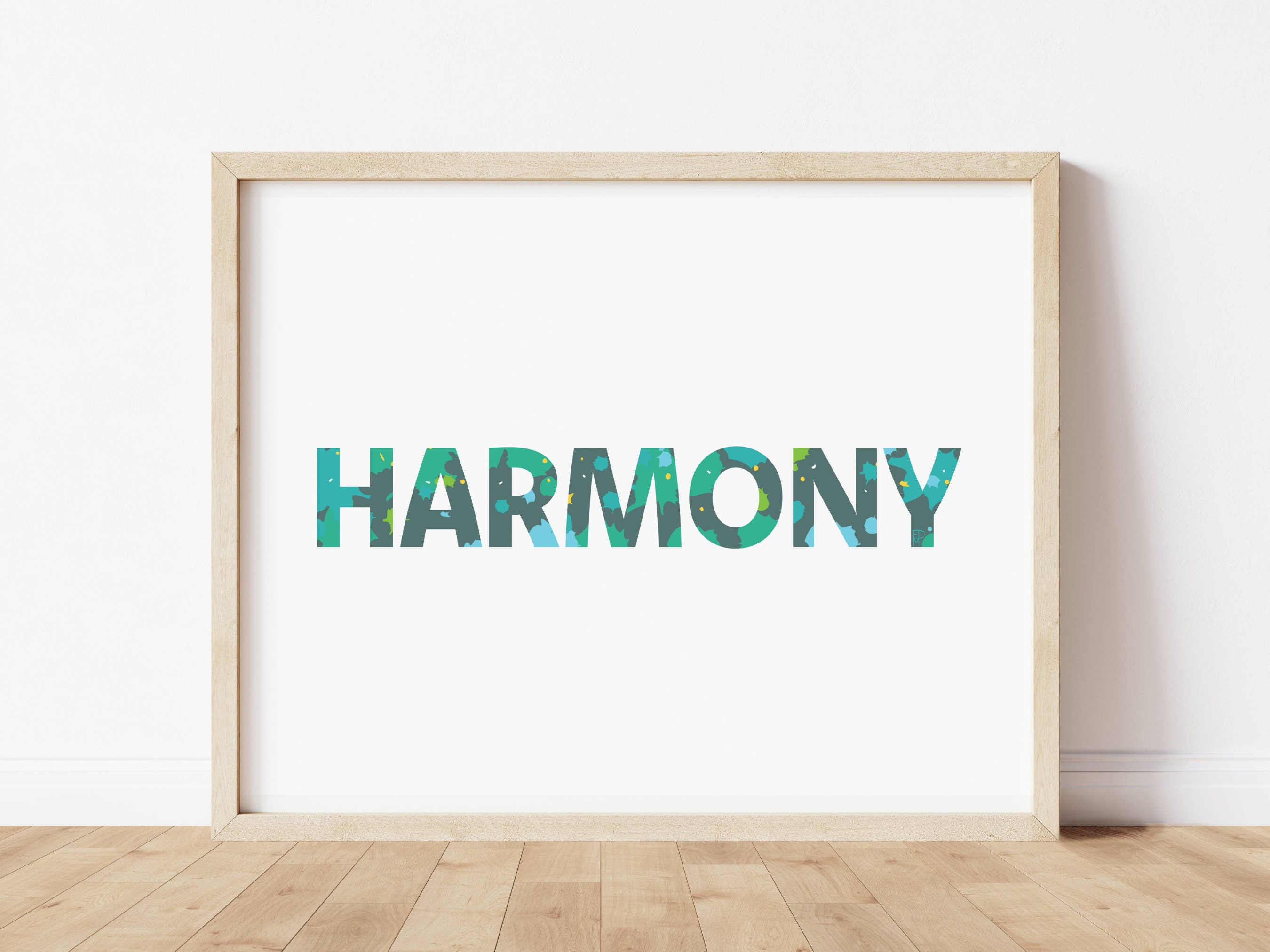 HARMONY Art, Inspirational Core Values, Colorful Illustrations ...