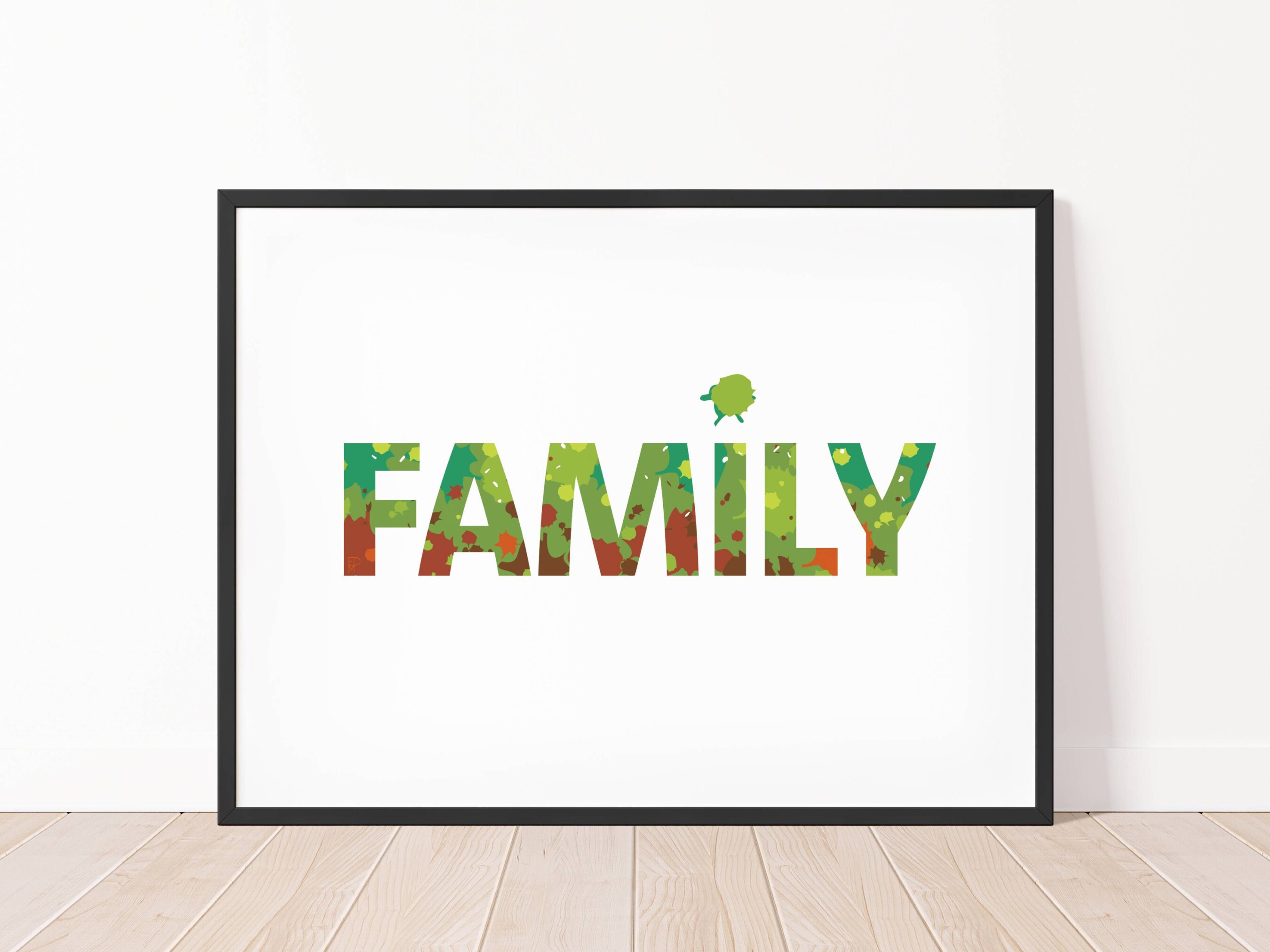 FAMILY Digital Wallpaper, Inspirational Core Values, Colorful ...