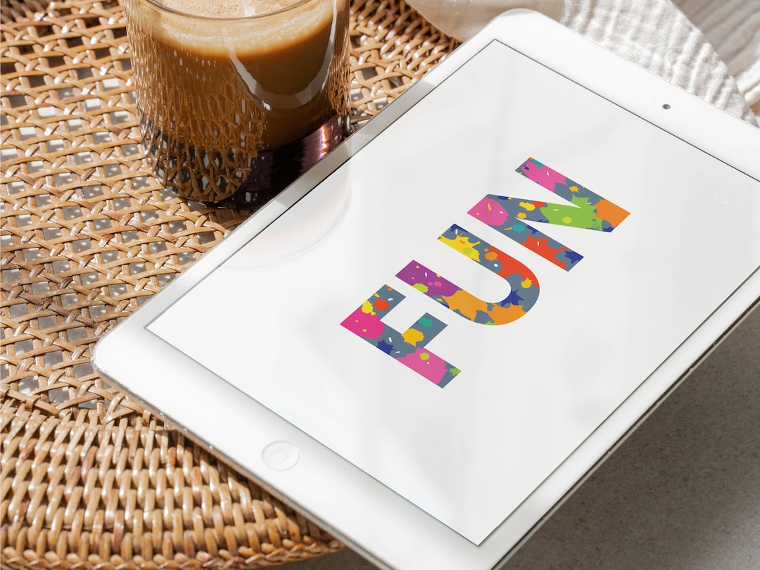 FUN Digital Wallpaper, Inspirational Core Values, Colorful ...