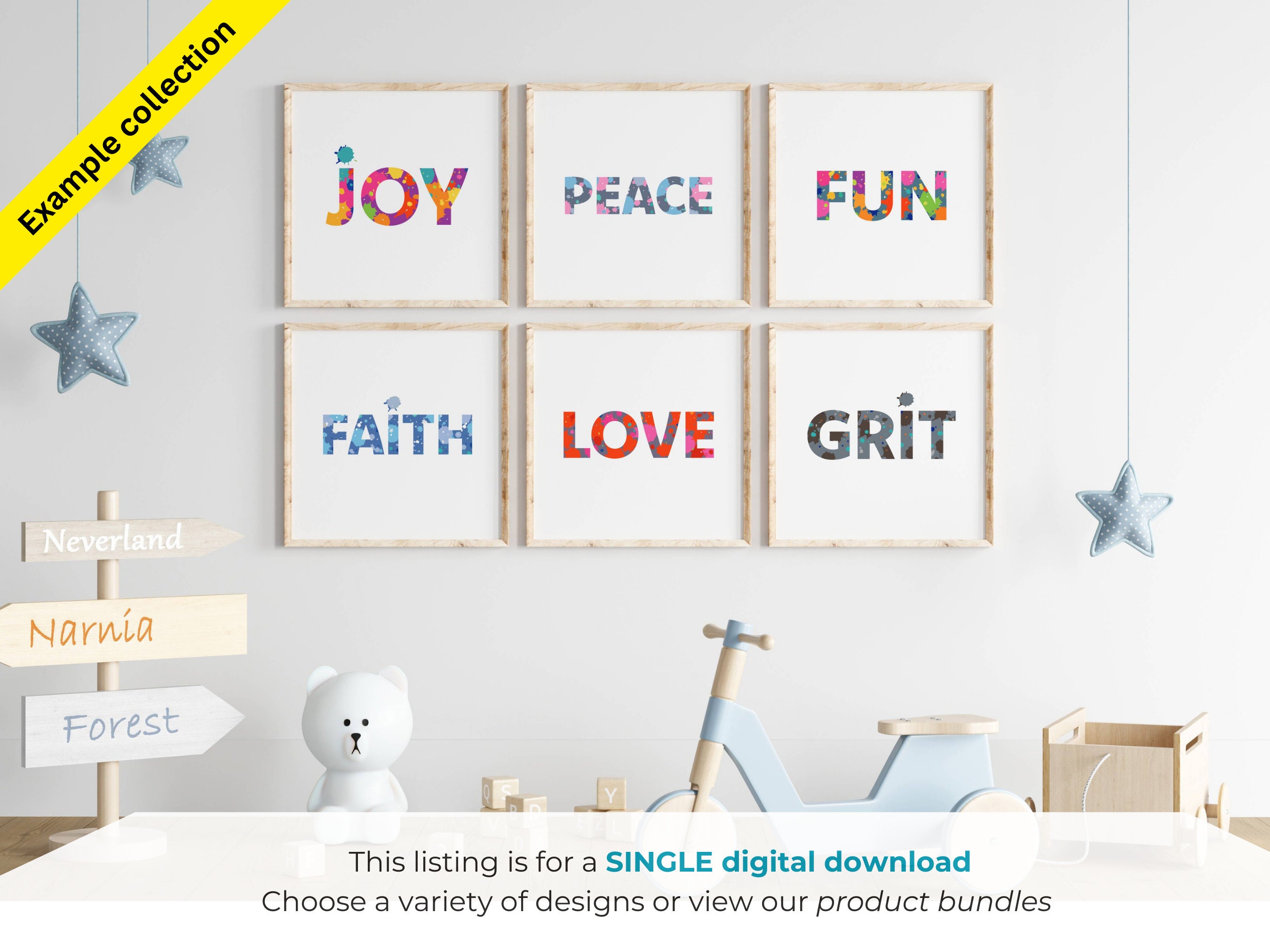 FRIENDSHIP Digital Wallpaper, Inspirational Core Values, Colorful ...