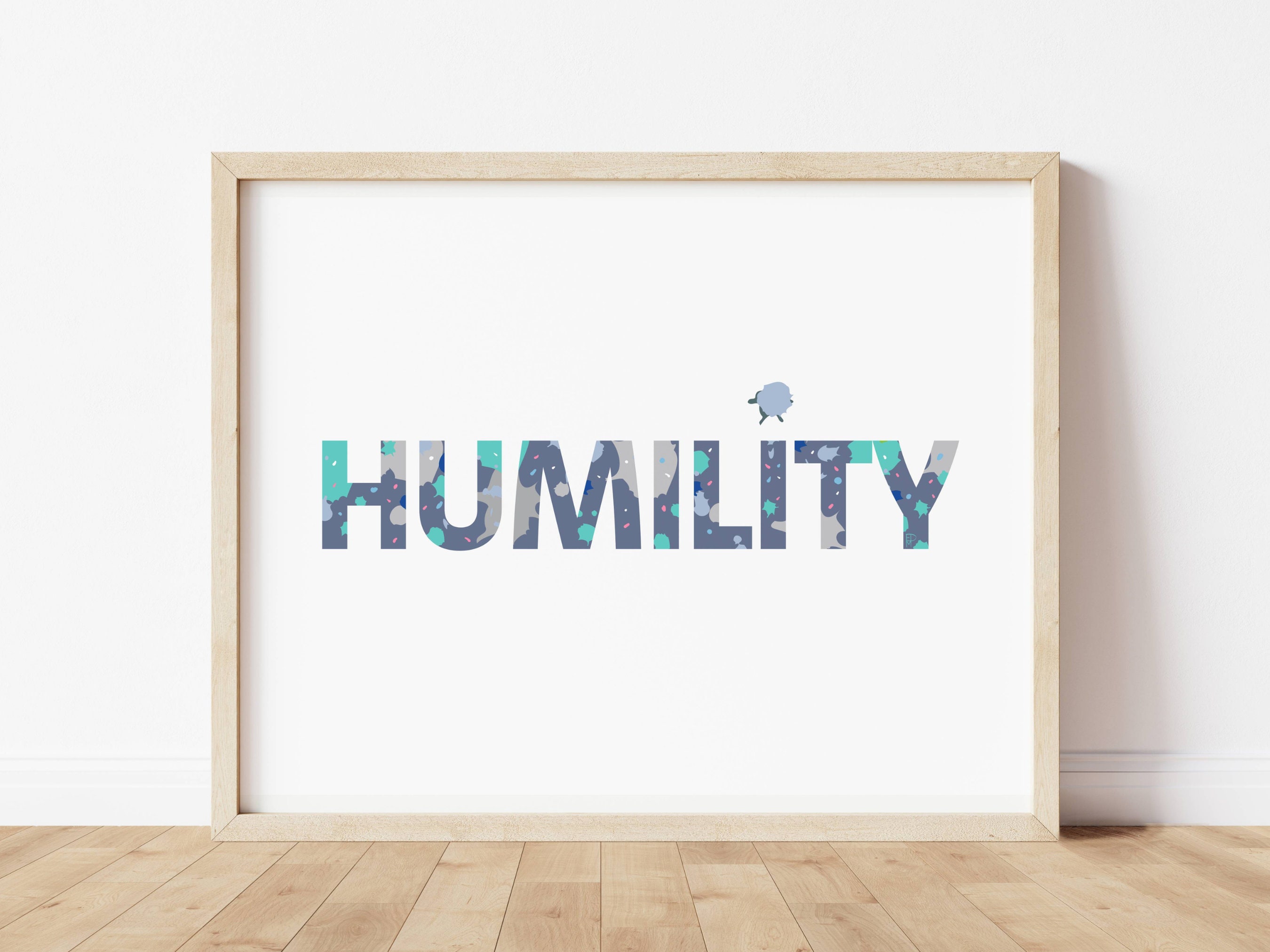HUMILITY Art, Inspirational Core Values, Colorful Illustrations ...