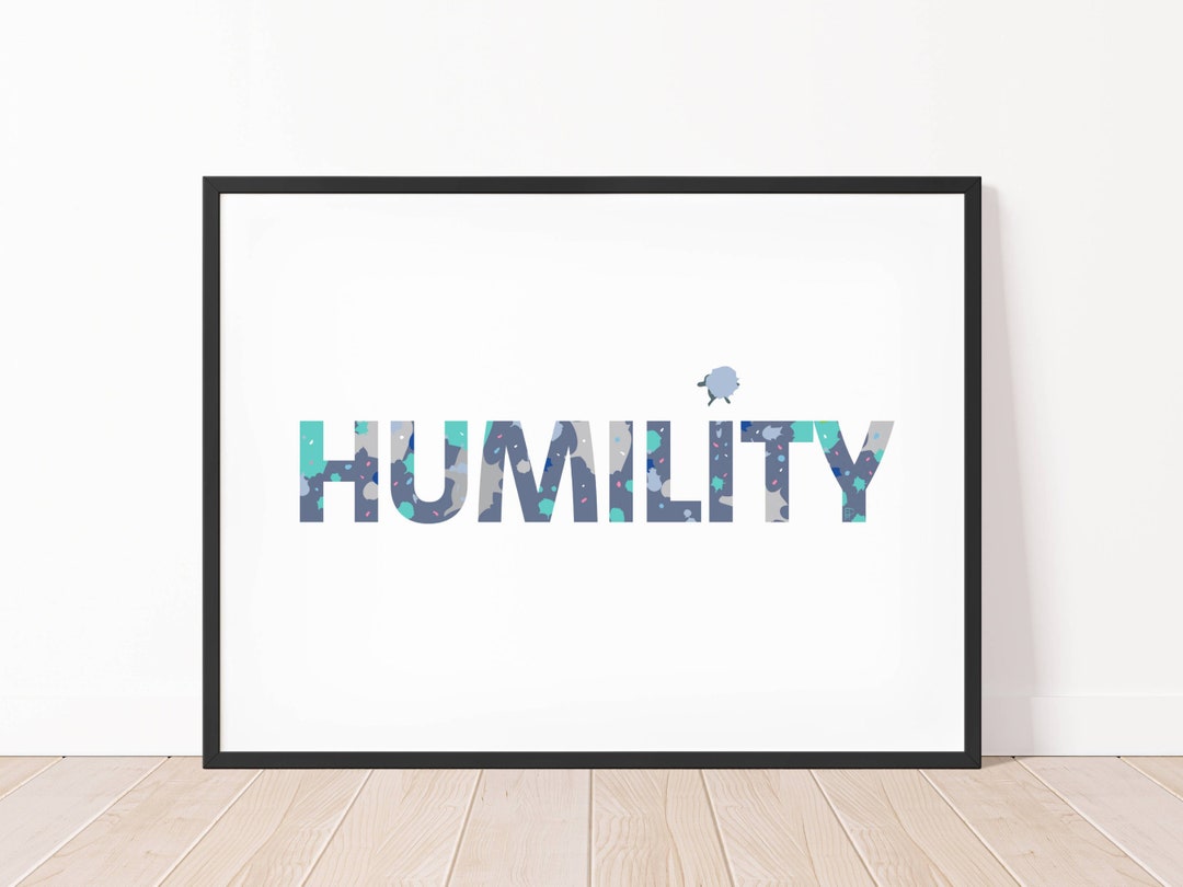 HUMILITY Art, Inspirational Core Values, Colorful Illustrations ...