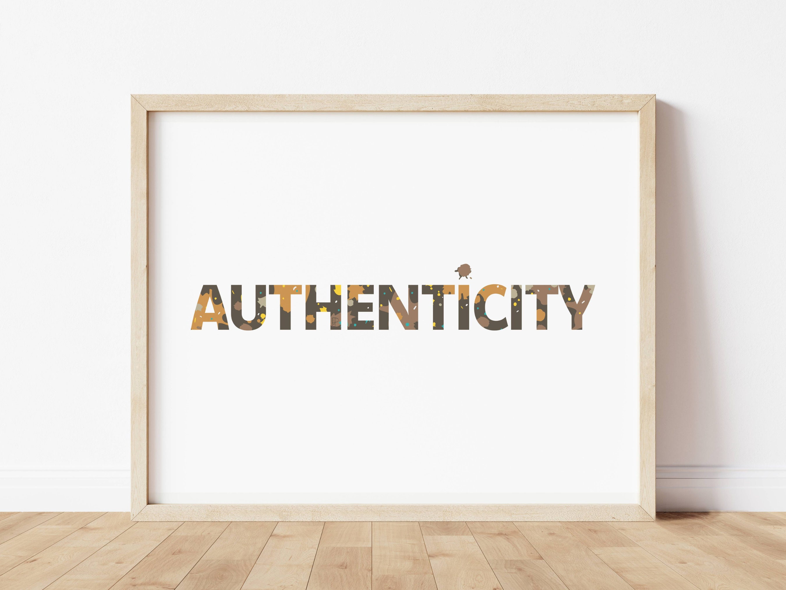 AUTHENTICITY Device Wallpaper, Inspirational Core Values, Colorful ...