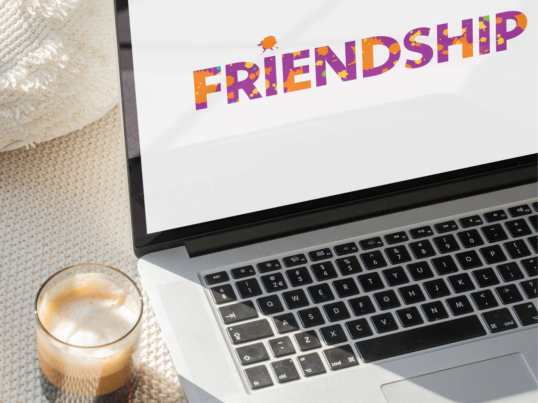 FRIENDSHIP Digital Wallpaper, Inspirational Core Values, Colorful ...