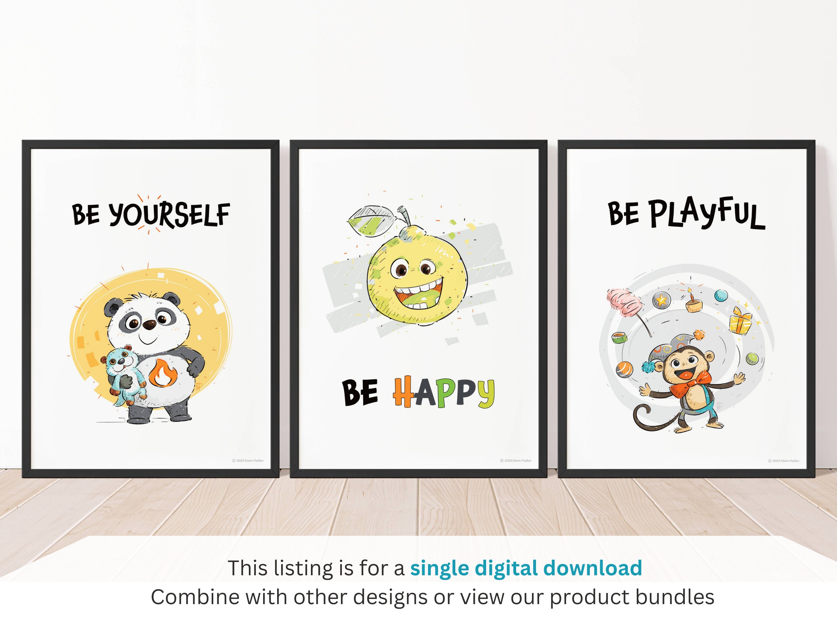 Be Happy Device Wallpaper for Kid, Printable Smiley Face Illustrations ...